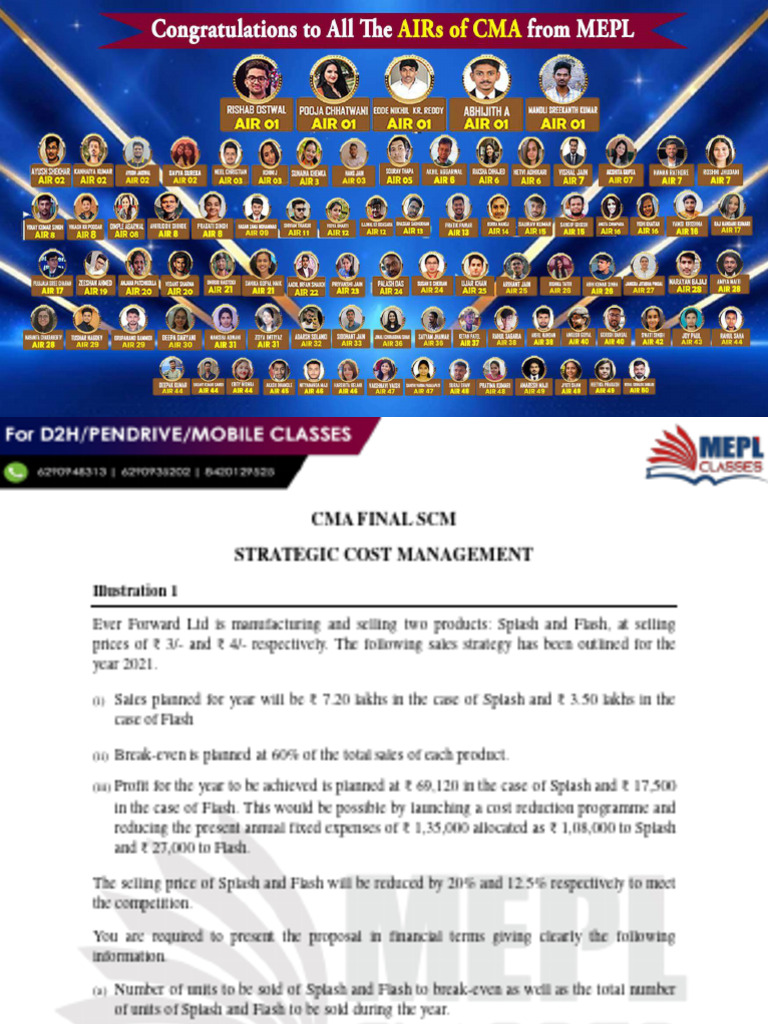 Cma Final SCM | PDF | Economics | Business Economics