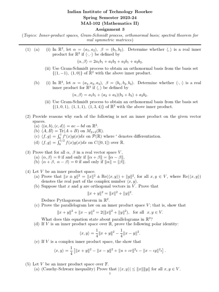 Mai 102 Assignment 3 240214 233830 Pdf Mathematics Matrix Theory 