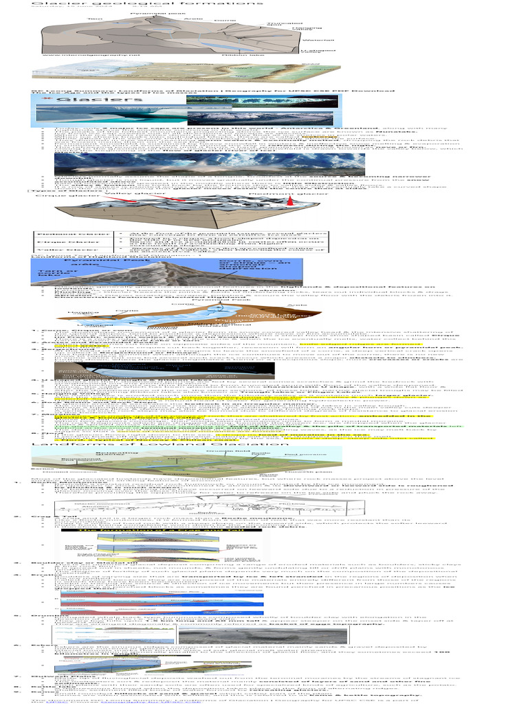 Glacial Landforms Overview for UPSC CSE | PDF | Glacier | Valley