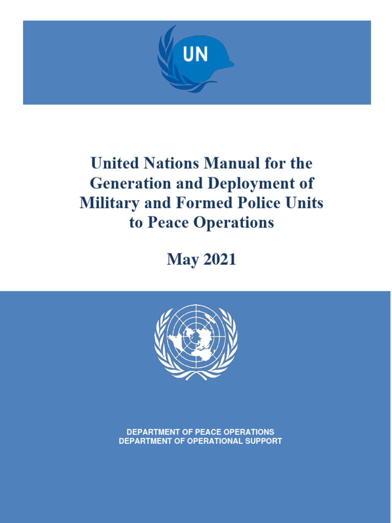 2021.05 Manual for Generation and Deployment of Military and Formed ...