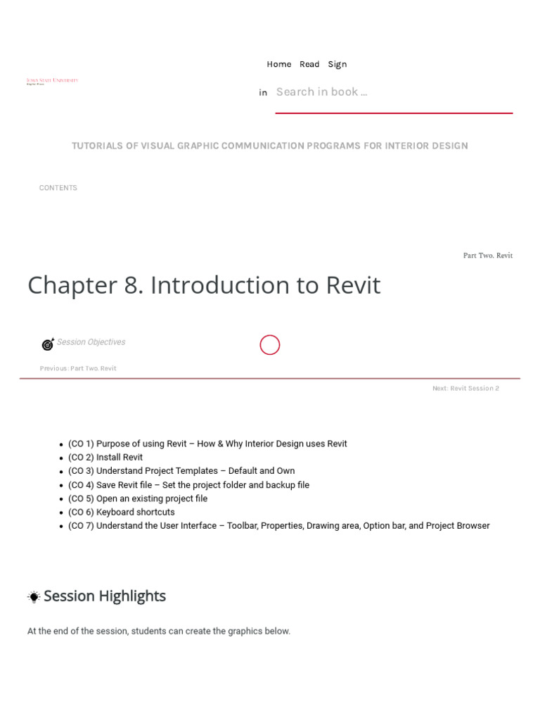 Introduction to Revit for Interior Design | PDF | Autodesk Revit ...