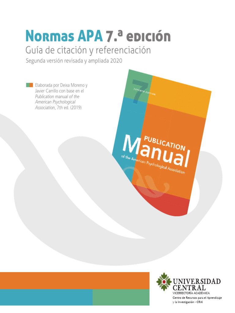 Guía de Normas APA 7.ª edición | PDF | Publicación | Software de la ...