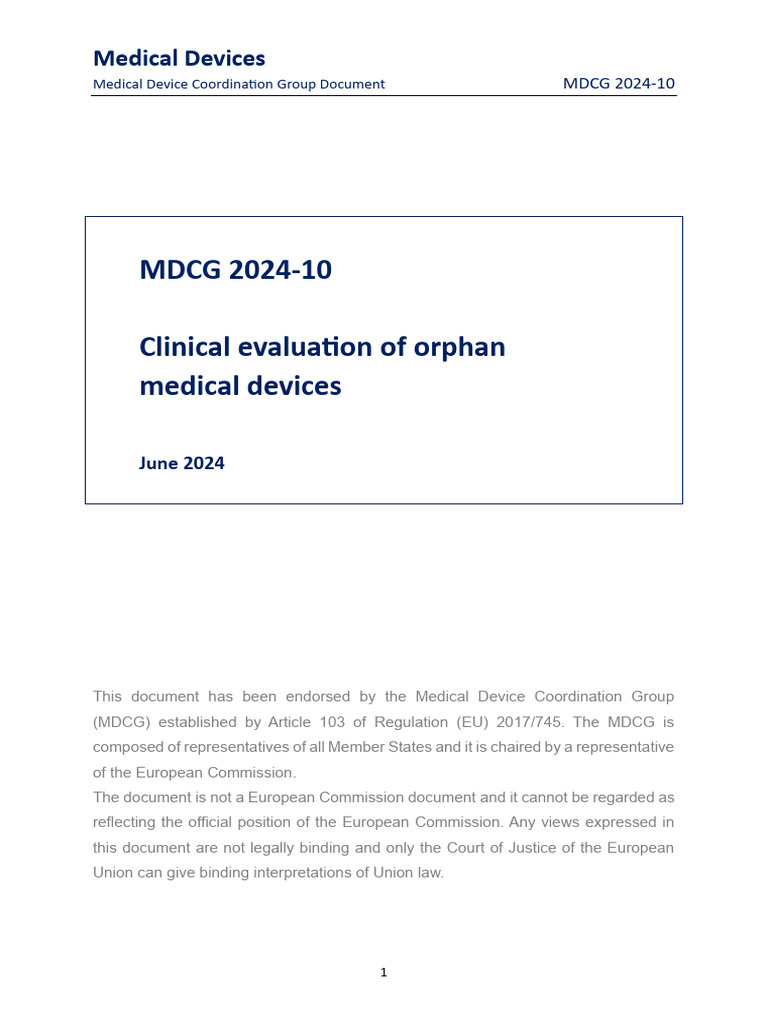 Clinical Evaluation of Orphan Devices | PDF | Medical Device | Medicine