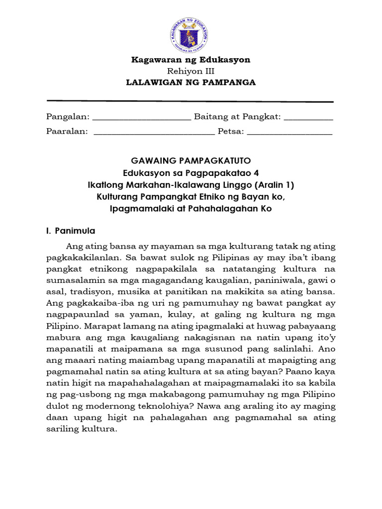 EsP4 Q3 Week2-15-Pages | PDF