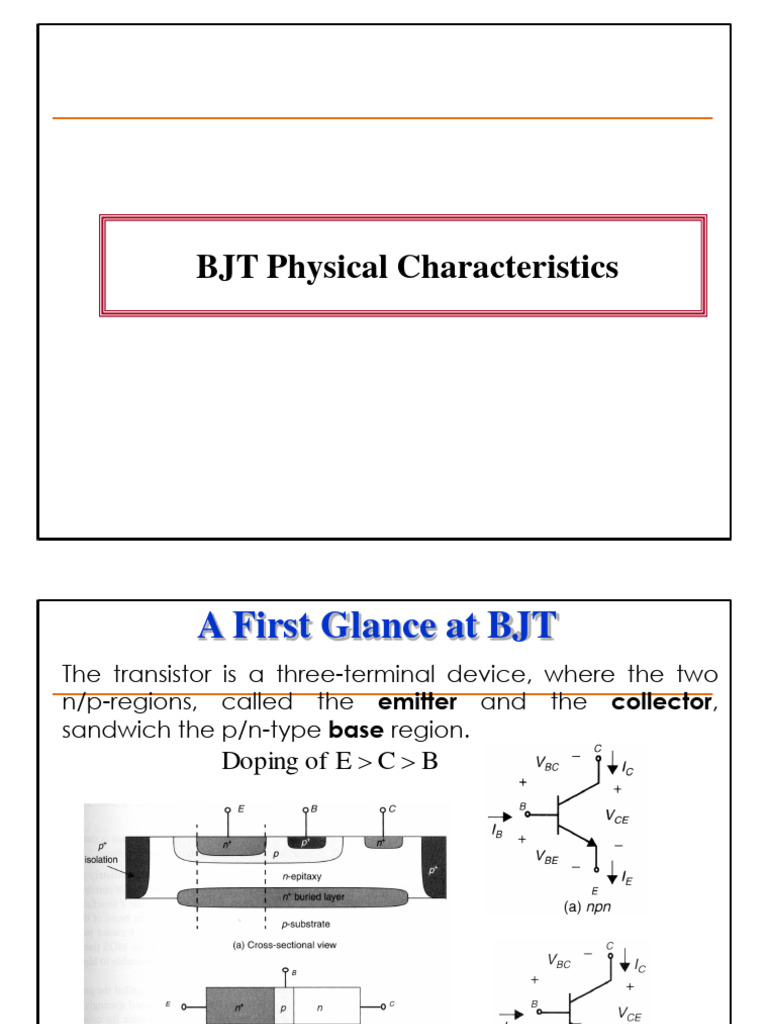 Ch2B BJT Characteristics | PDF | Bipolar Junction Transistor ...