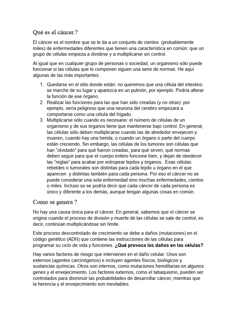 Documento (98) 1 | PDF | Cáncer | Especialidades Medicas