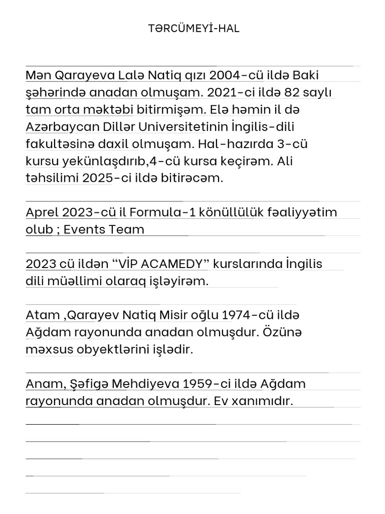Tercumeyi Hal Bla | PDF