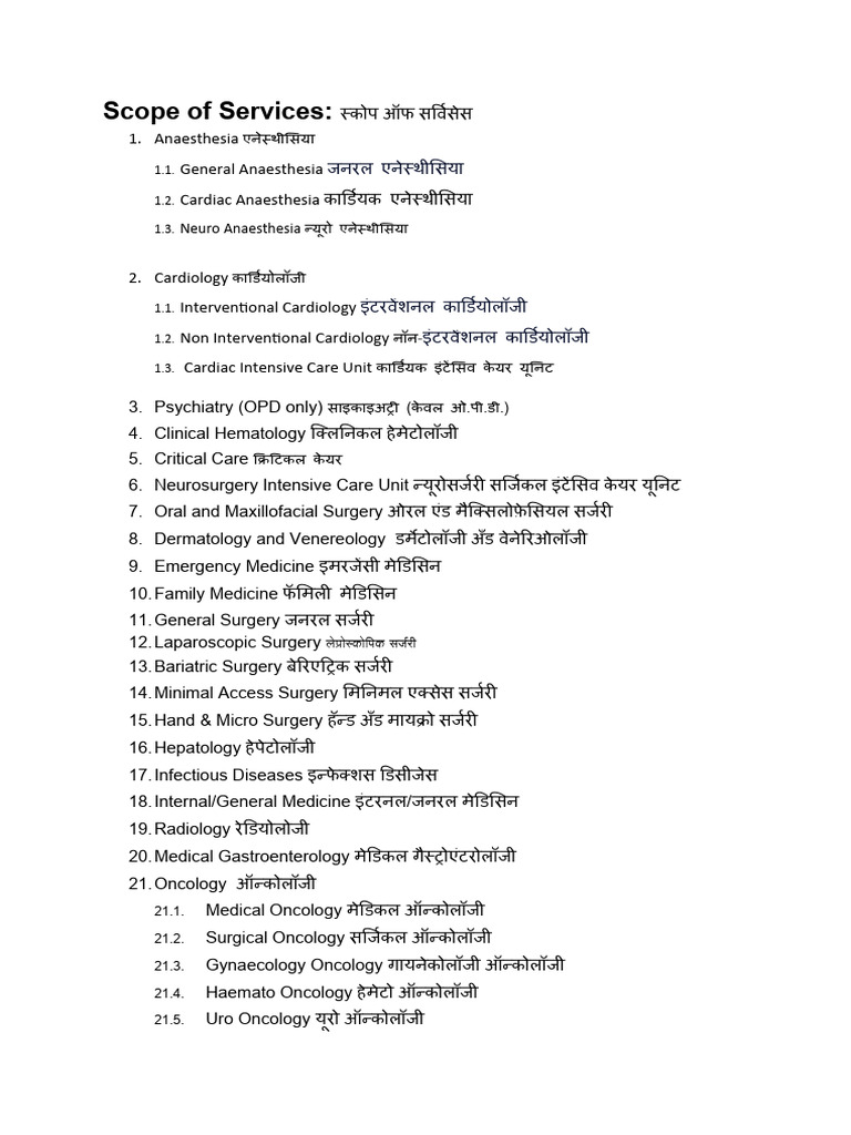 Scope of Services | PDF