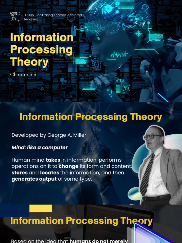 3.3 Information Processing Theory | PDF | Memory | Long Term Memory