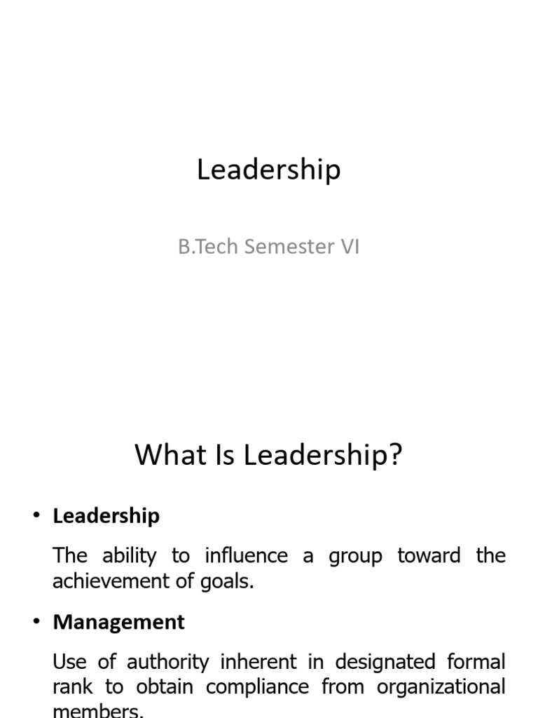 Leadership | Download Free PDF | Leadership | Psychological Concepts