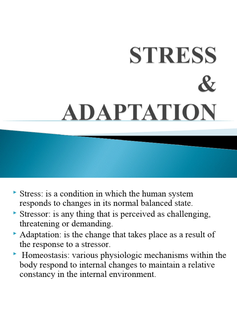 Stress and Adaptation | Download Free PDF | Stress (Biology) | Emotions