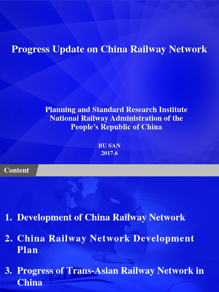 China Country Report-TAR WGM-5 | PDF | Rail Transport | Land Transport