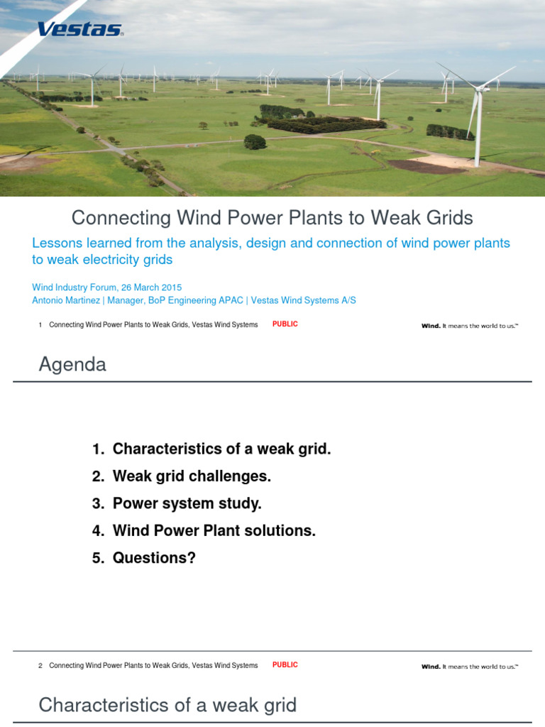 Weak Grid Challenges Pdf Electric Power Electrical Engineering