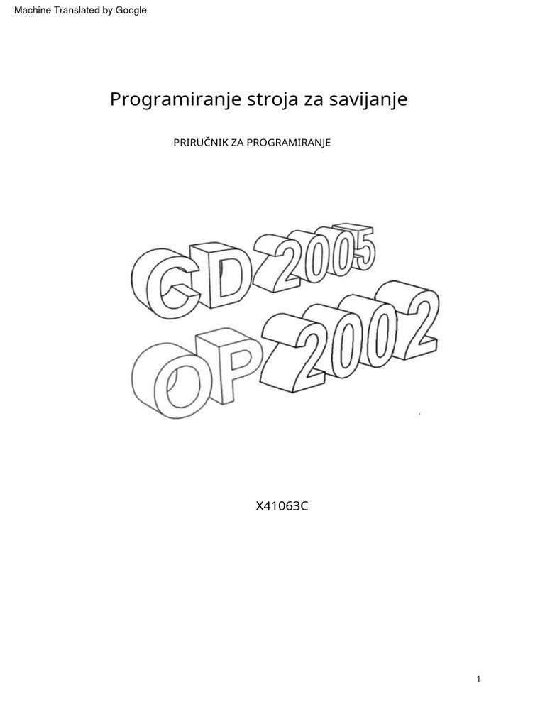 Uputstvo Za Programiranje CNC-Prese | PDF