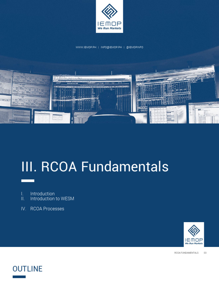 RCOA Fundamentals and Electricity Structure | PDF | Electric Power ...
