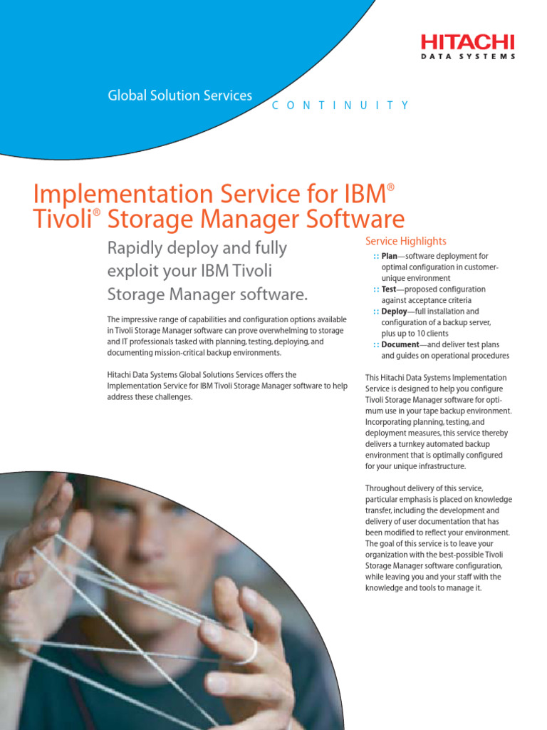 Hitachi Tivoli Storage Manager Datasheet | PDF | Backup | Software