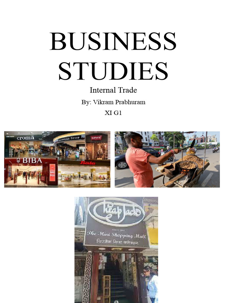 BUSINESS STUDIES - Internal Trade Project | PDF | Retail | Goods