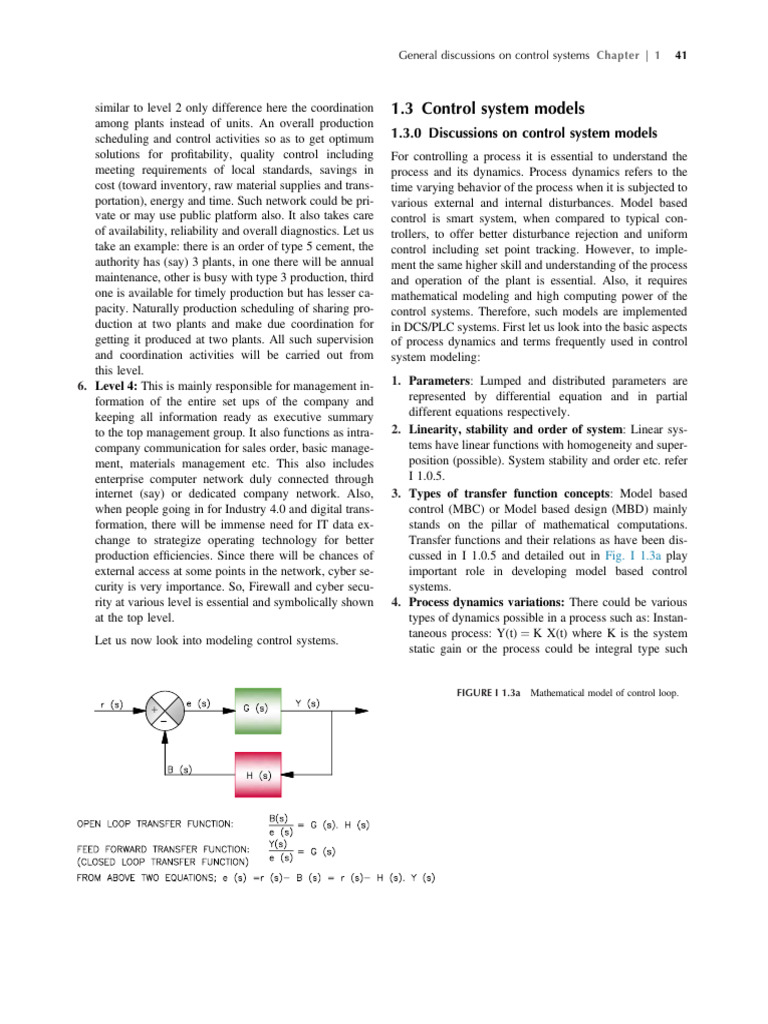 1.3.0 Discussions On Control System Models | PDF | Control Theory | Nonlinear System