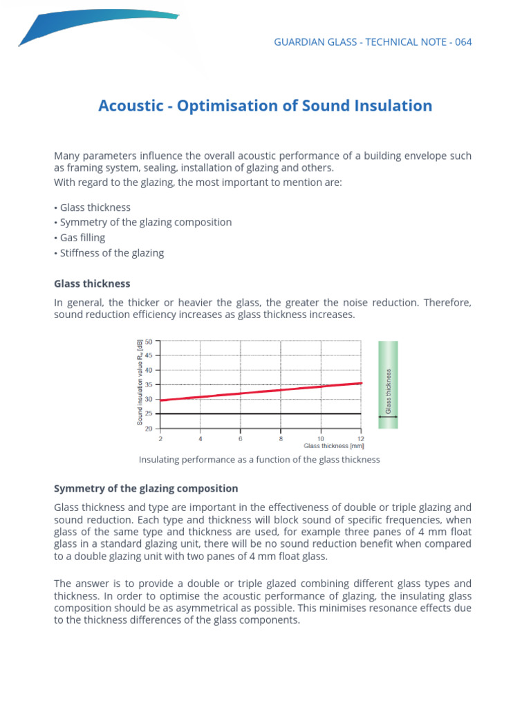 Acoustic Glazing Optimization | PDF | Materials