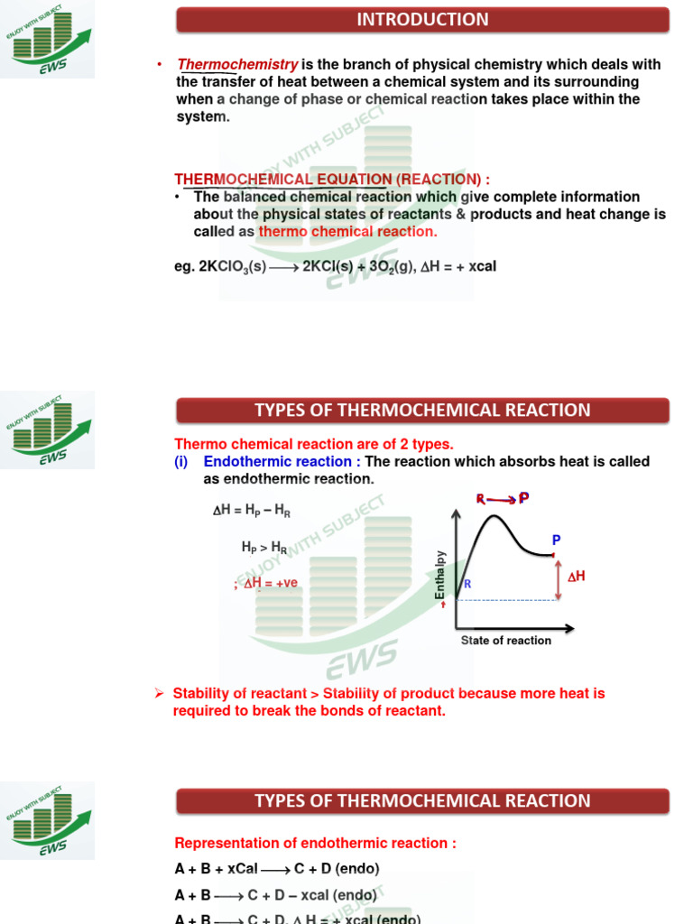 Thermochemistry Complete | PDF | Chemical Reactions | Chemical Substances