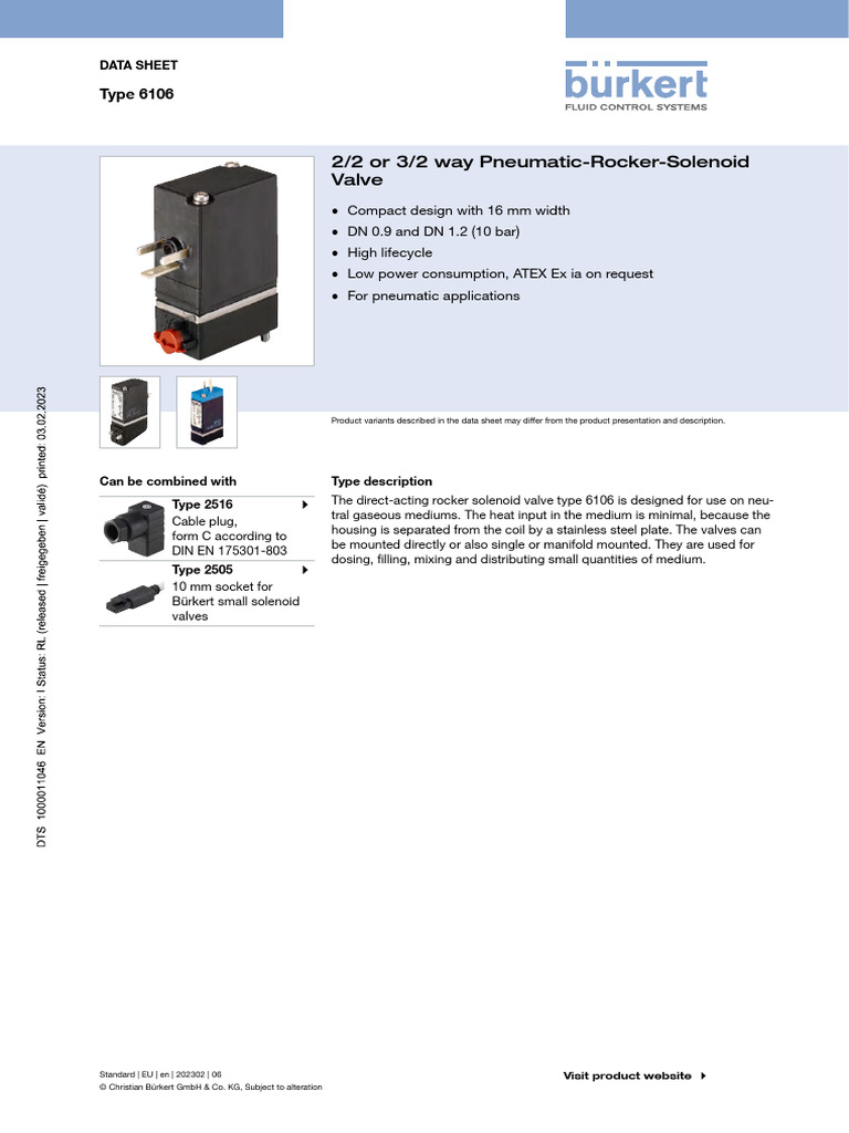 Solenoid Valve | PDF | Electrical Connector | Valve
