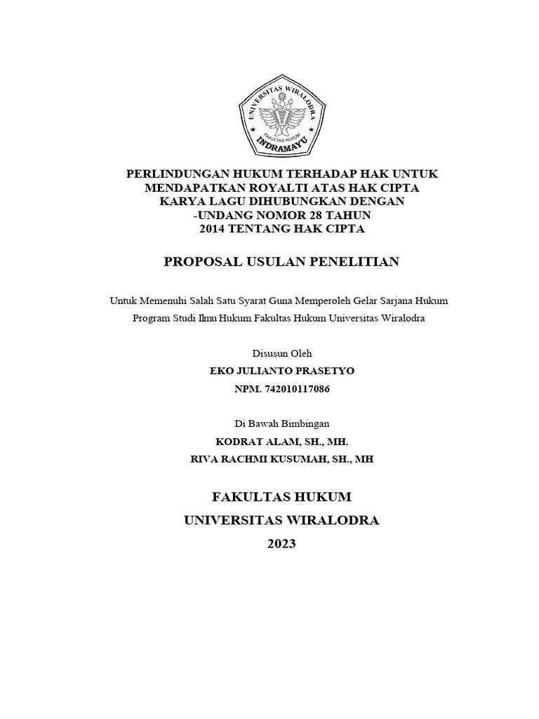 Contoh Proposal Up | PDF