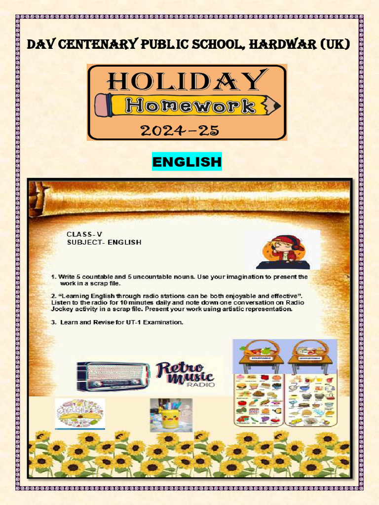 CLASS V_H.HW_2024-2025 | PDF