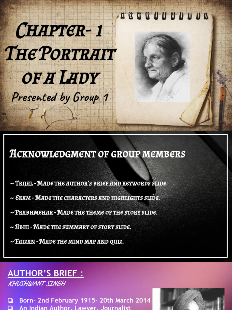 Group 1 - The Portrait of A Lady | PDF