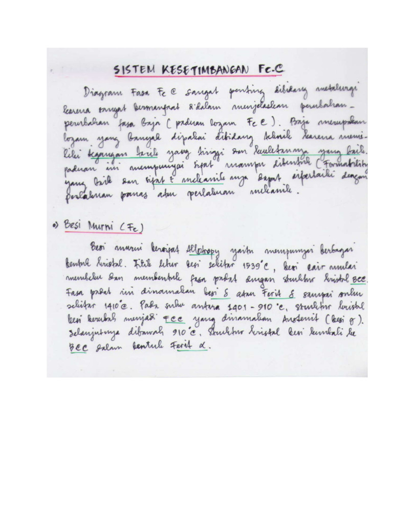 Diagram Fasa Fe C | PDF