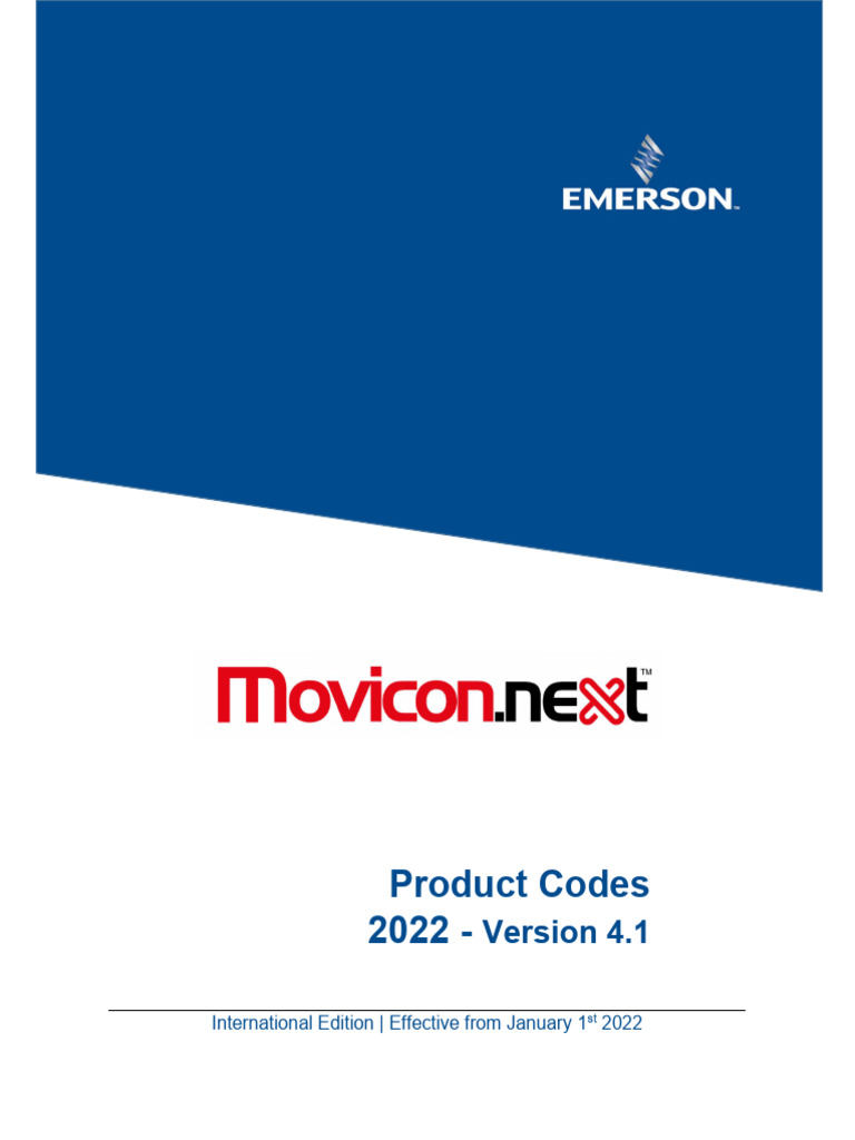 Movicon Next Product Codes 2022 Emerson en 8900272 | PDF | World Wide Web | Internet & Web
