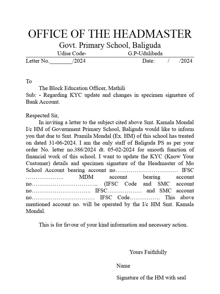 Office of The Headmaster | PDF