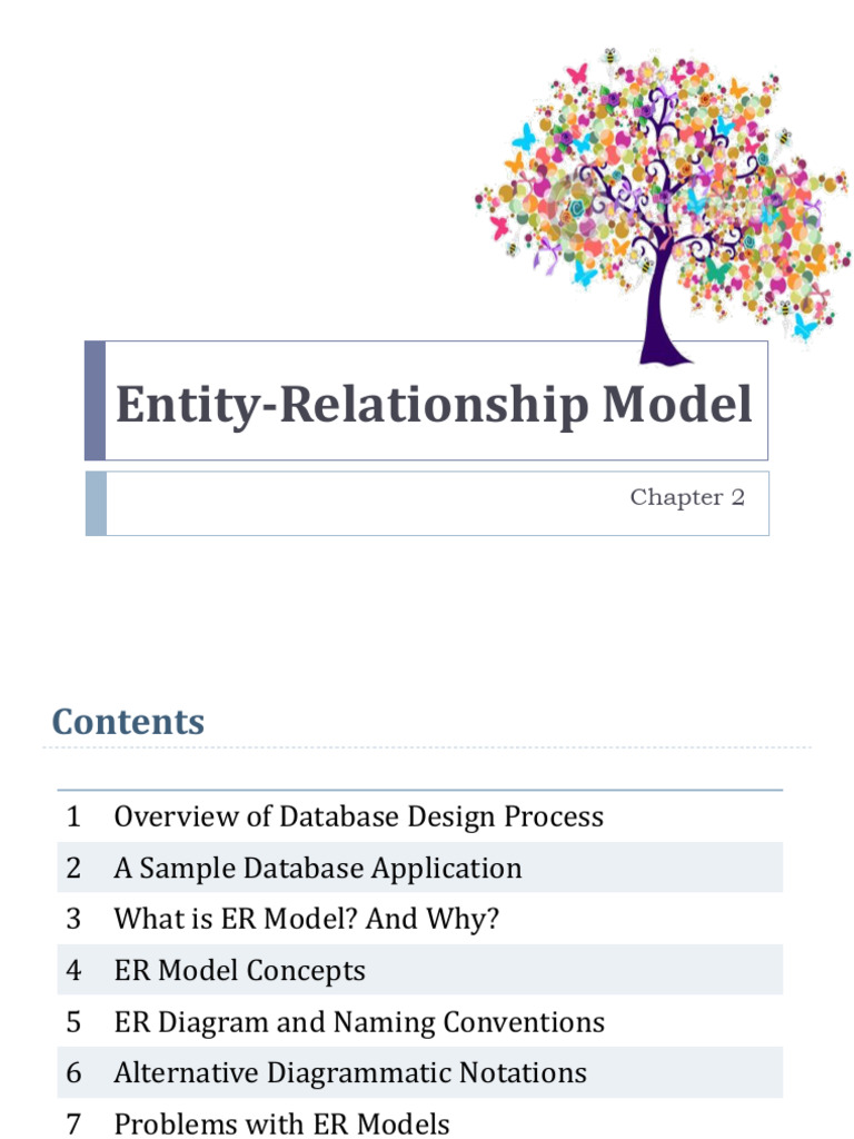 2 Entityrelationship Model Pdf Conceptual Model Data Model