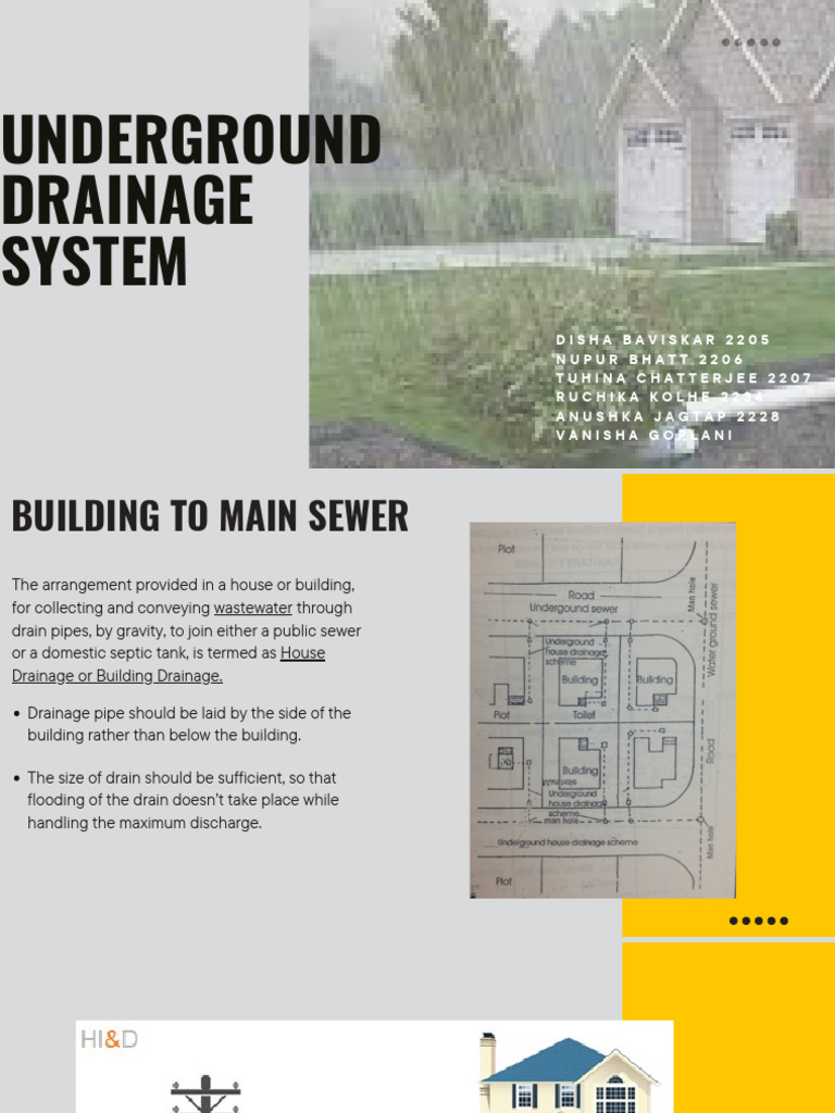 Underground Drainage System | PDF | Storm Drain | Sanitary Sewer