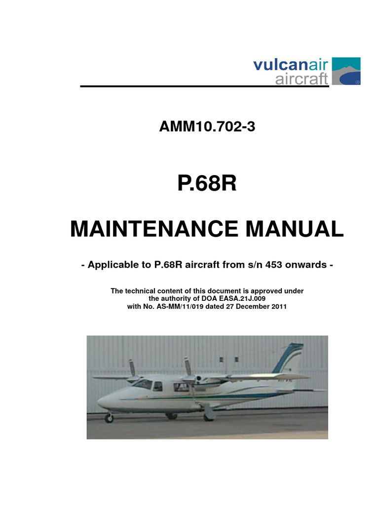 P.68R Aircraft Maintenance Manual | PDF | Flap (Aeronautics) | Aerospace