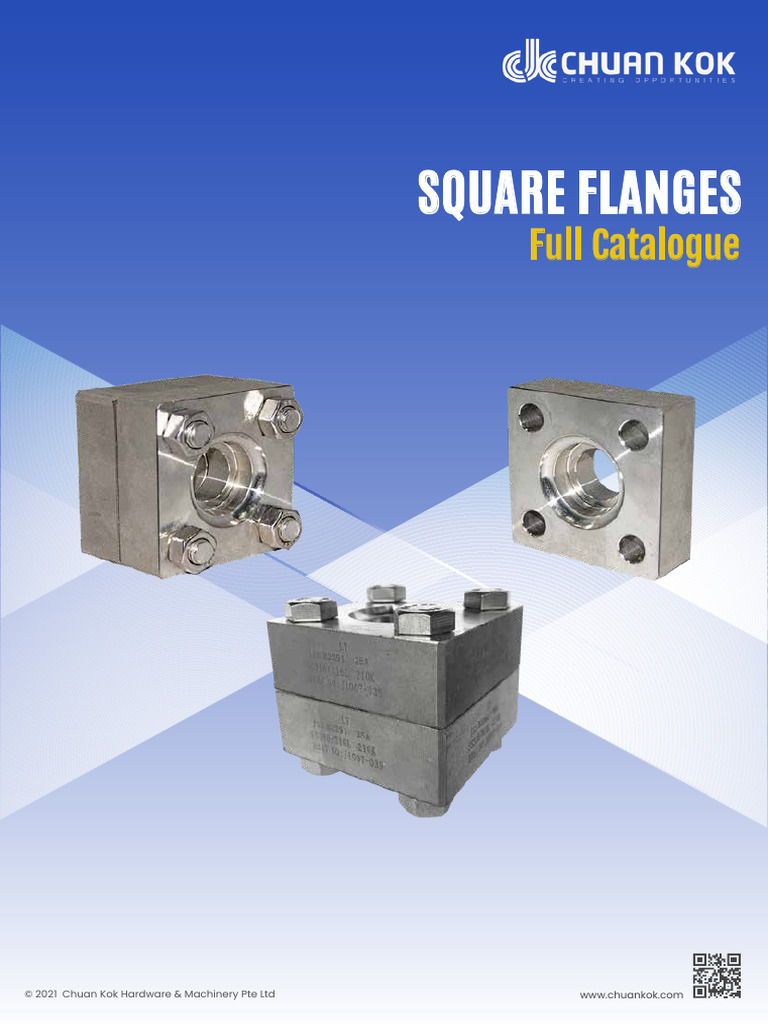 c1_c_square_flanges | PDF | Screw | Pipe (Fluid Conveyance)