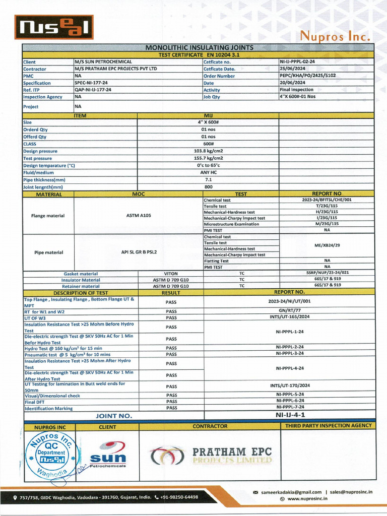 Inspection Documents Pdf
