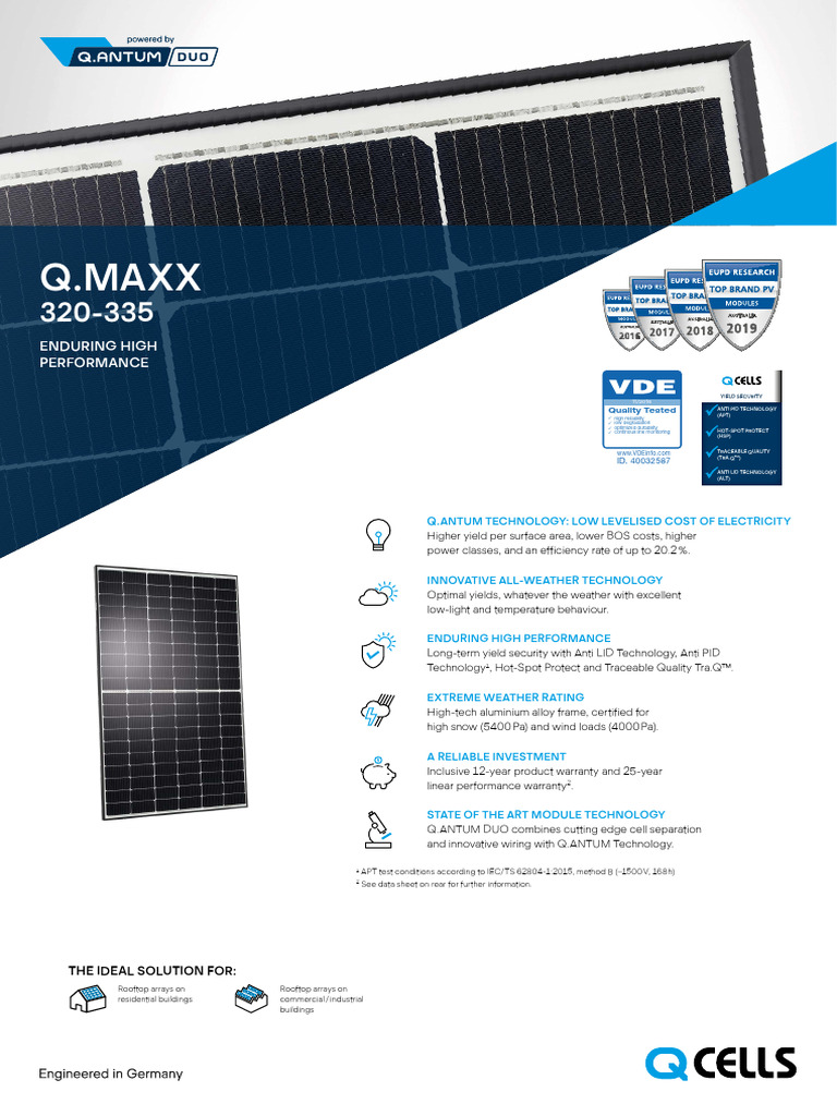 Grounding Points QCELLS-QMAXX-330 | PDF | Photovoltaics | Electrical Engineering