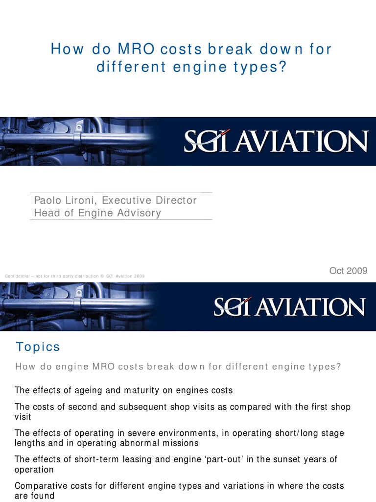 How Do MRO Costs Breakdown For Different Engine Types | Download Free ...