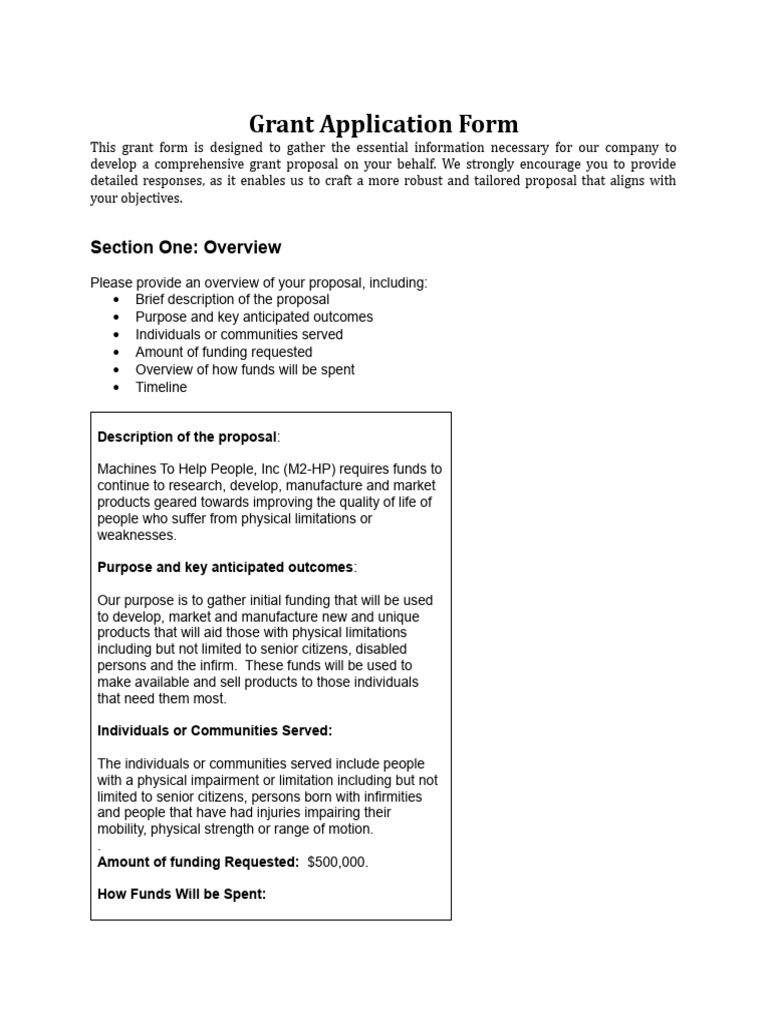 Grant Application Form M2HP 5.20.24 | PDF | Race And Ethnicity In The ...