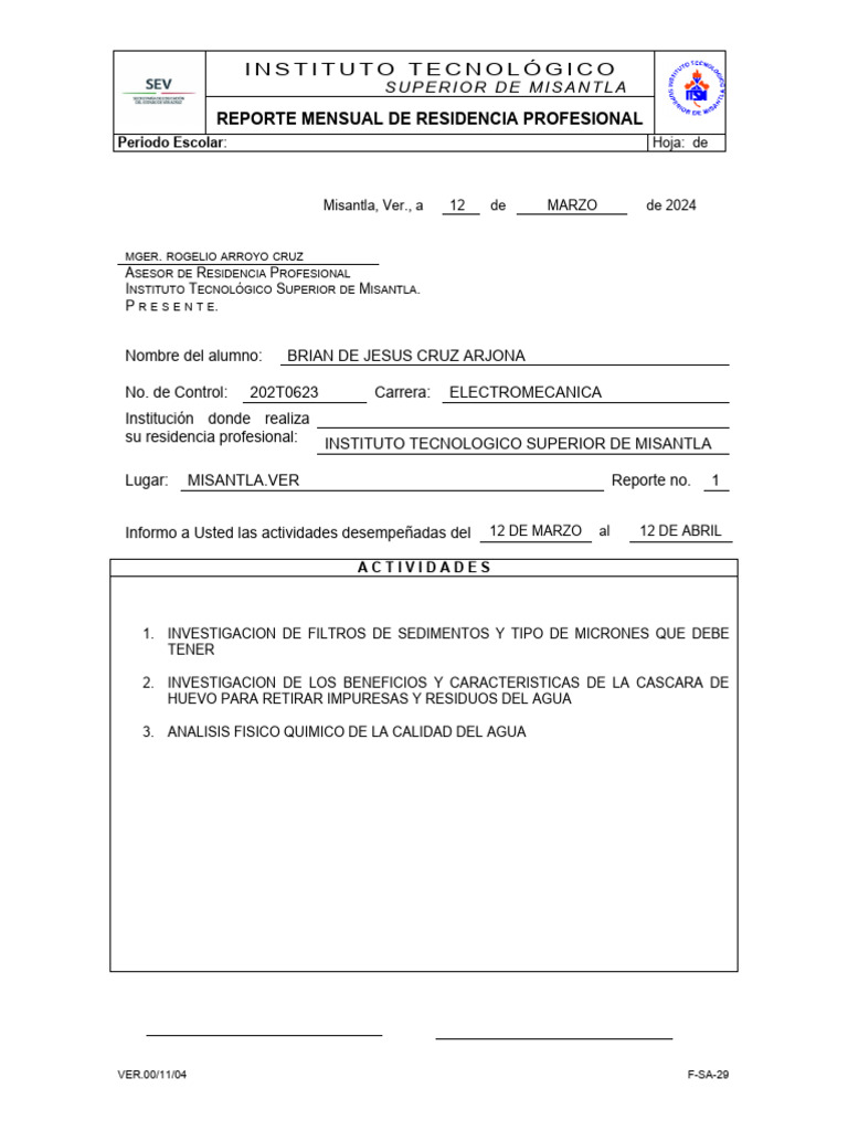 Reporte 1 | PDF