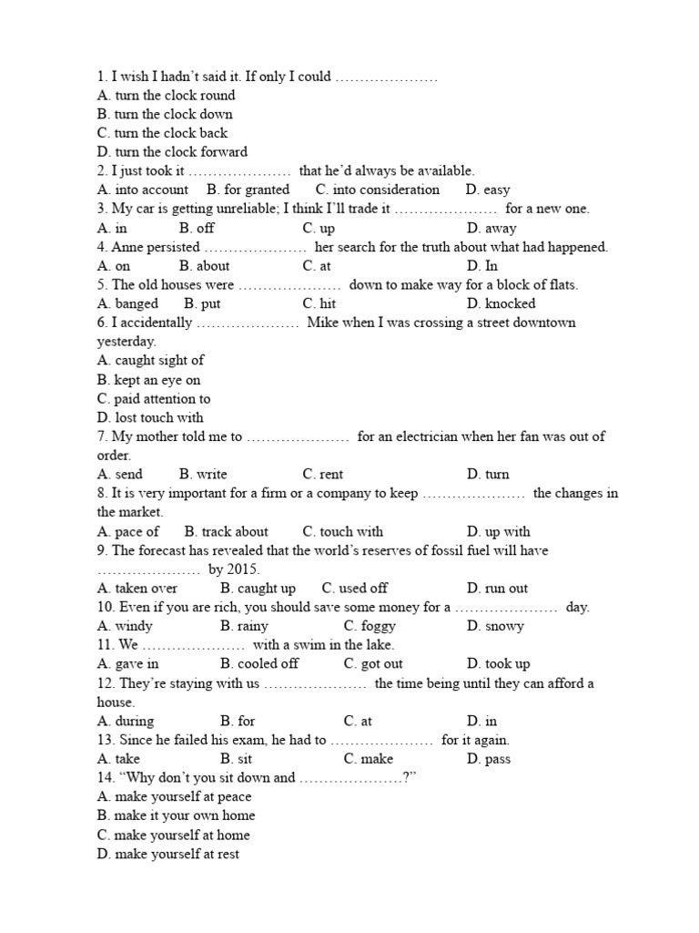 BT Phrasal Verbs | PDF