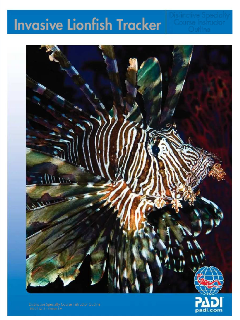 Invasive Lionfish Tracker Course Guide | PDF | Scuba Diving | Predation