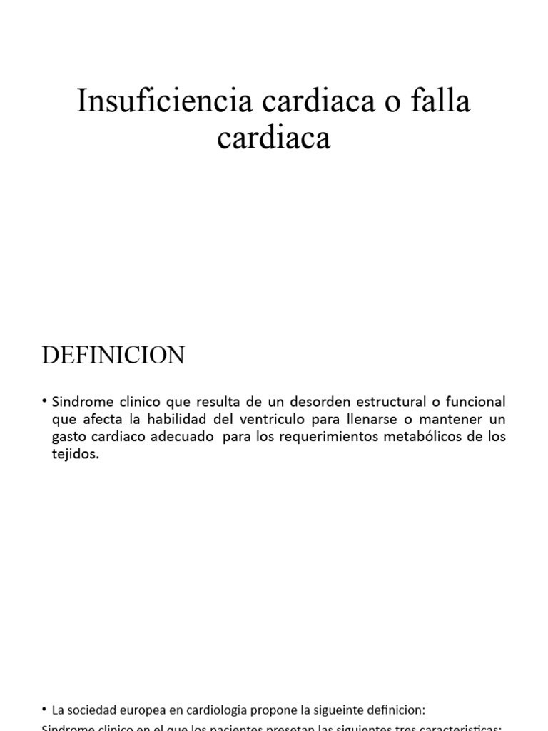 Falla Cardiaca | PDF