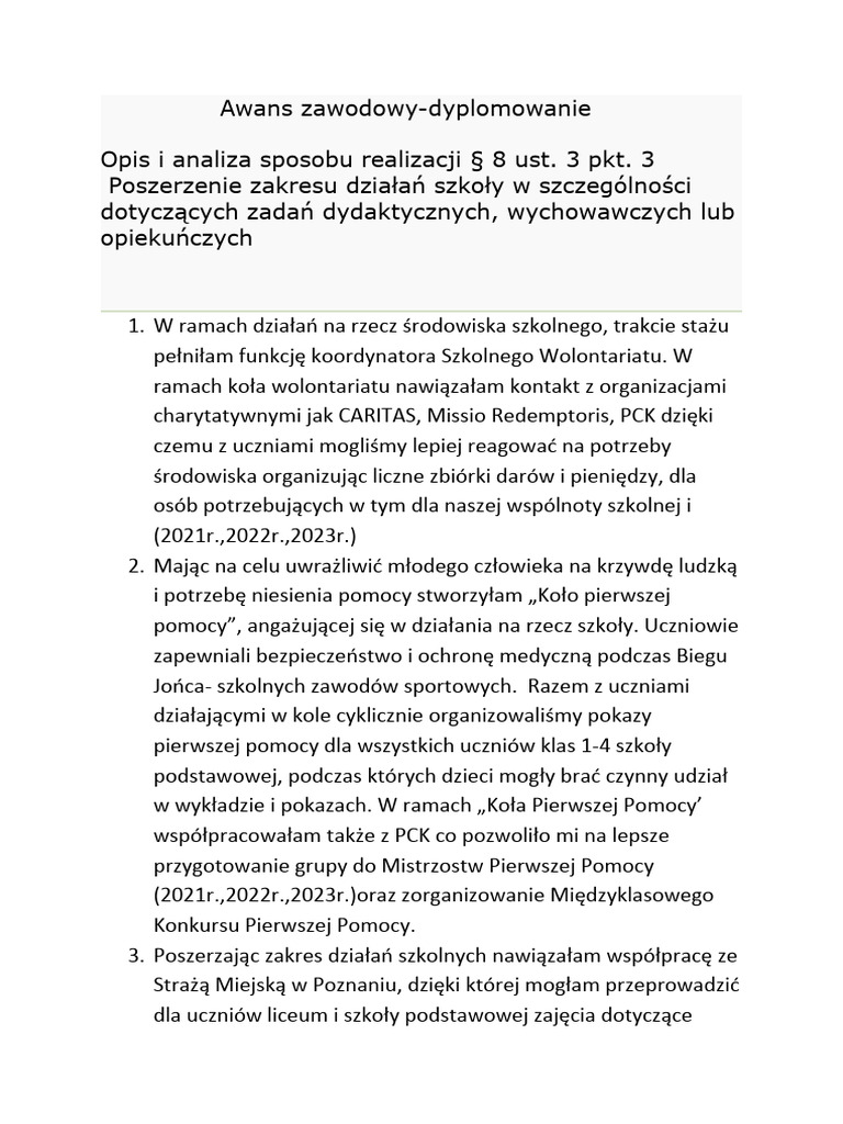 Opis I Analiza Dyplomowany | PDF