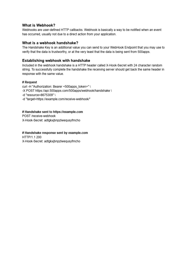 Webhooks Help | PDF | Computers