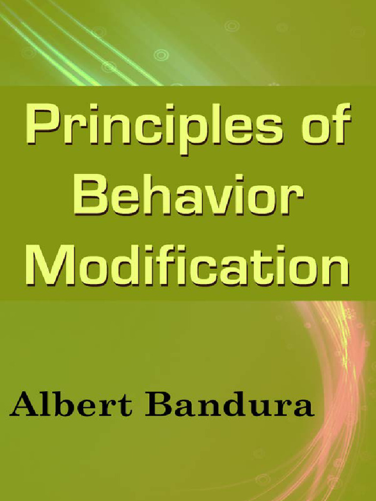 Principles of Behavior Modification Albert Bandura | PDF | Behaviorism | Mental Disorder