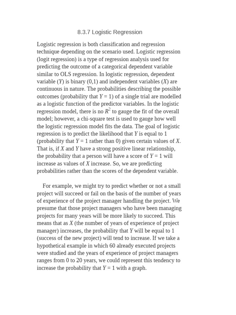 Logistic Regression | PDF | Logistic Regression | Regression Analysis Logistic Regression | PDF | Logistic Regression | Regression Analysis