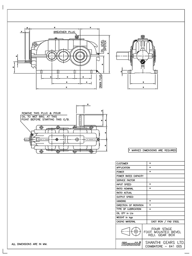 Bevel Helical Gearbox 4 Stage | PDF