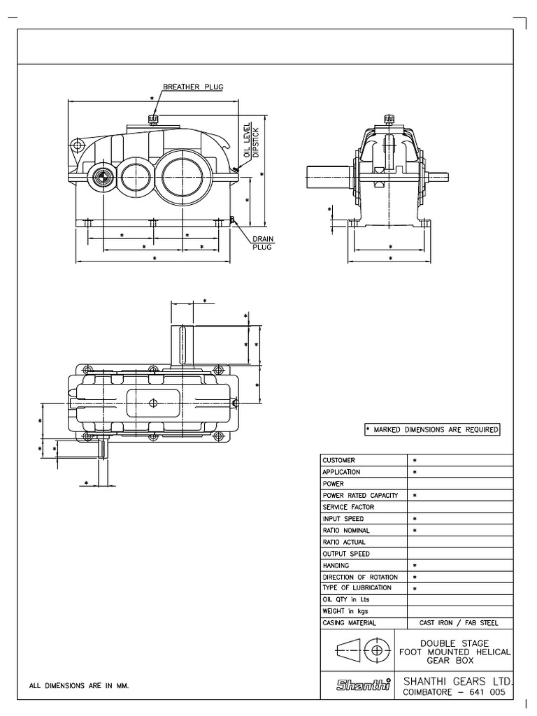 Helical Gearbox 2 Stage | PDF