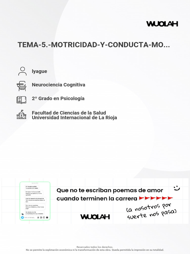 Motricidad y Conducta Motora en Neurociencia | PDF | Neurona | Músculo